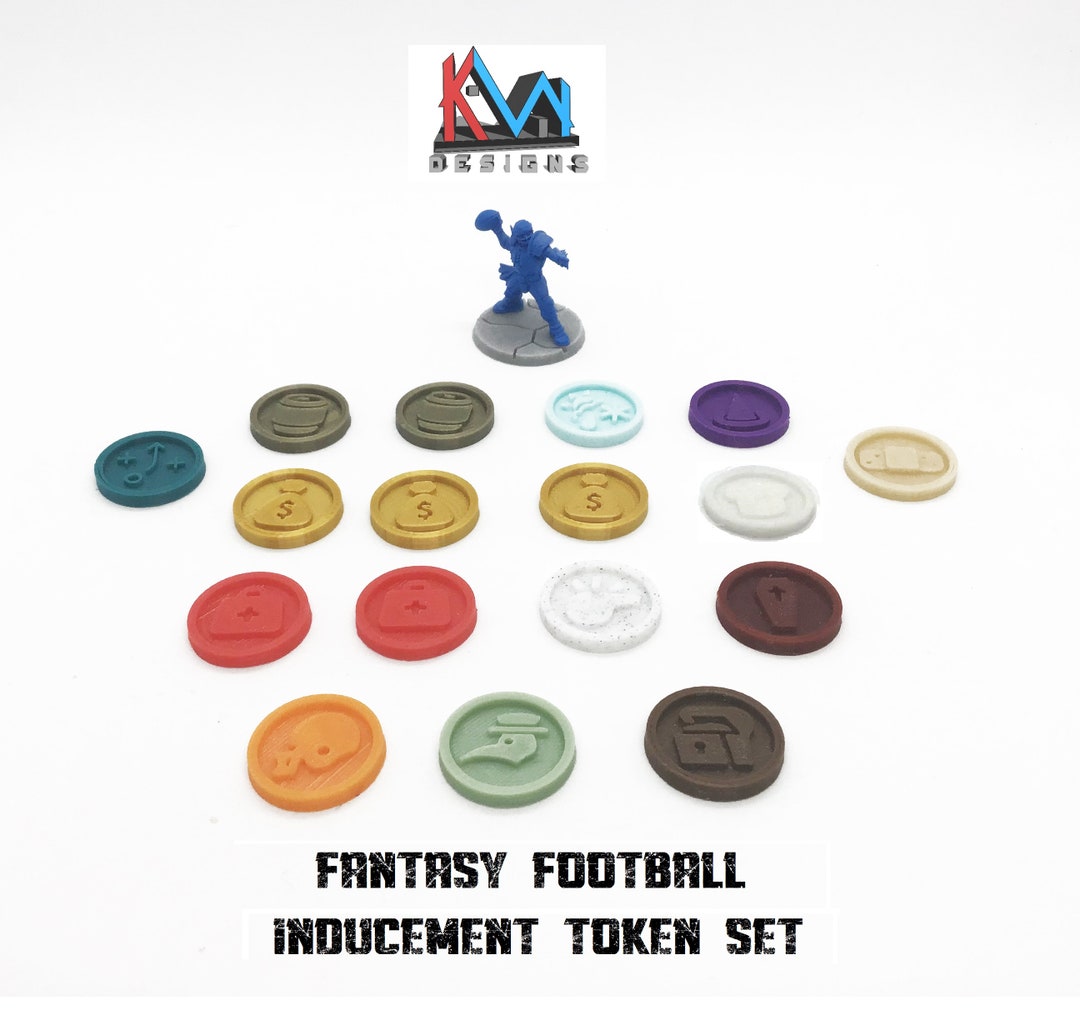 3D Printed - Fantasy Football - Inducement Token Set (blood Bowl) - Etsy