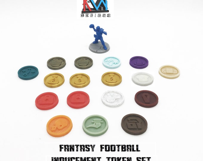 3D Printed - Fantasy Football - Inducement Token Set (blood Bowl) - Etsy
