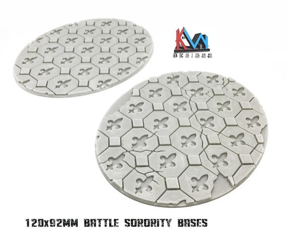 3D Printed 120x92mm Scenic Battle Sorority Bases Bases 2 - Etsy