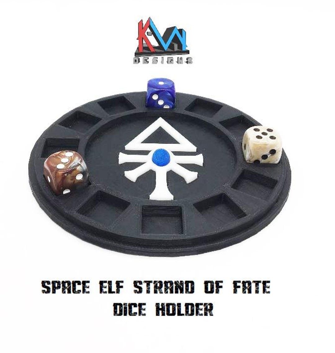 3D Printed - 16mm Space Elf Strand of Fate Dice Tray - Etsy