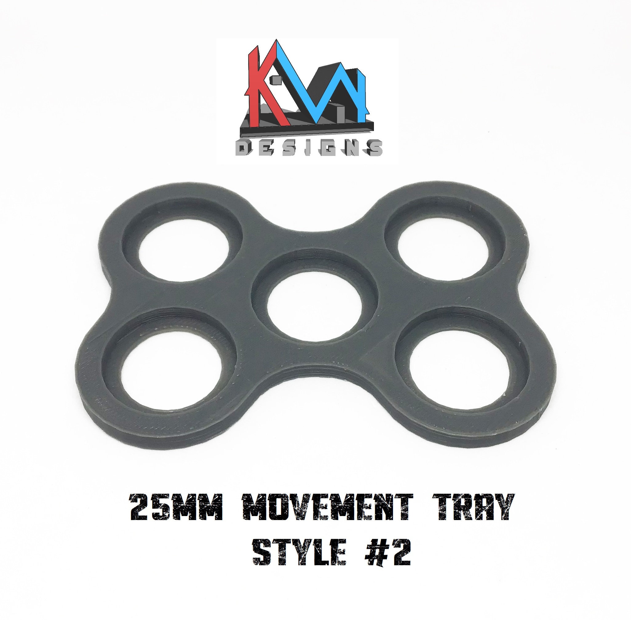 3D Printed - 25mm Base Movement Trays (5 Slot Trays) - Etsy