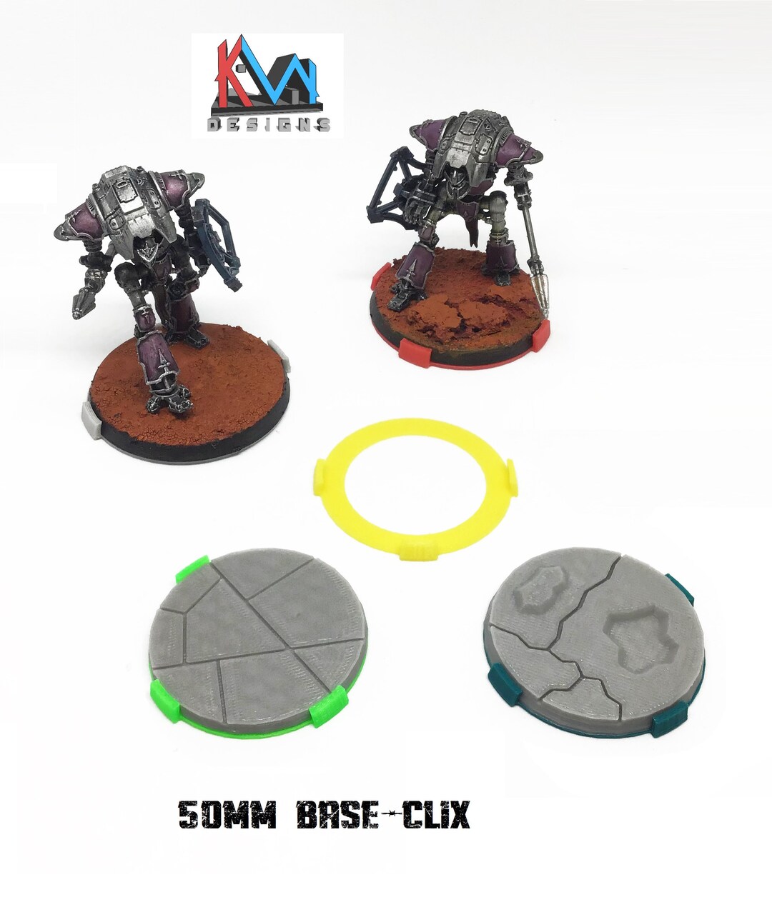 3D Printed - 50mm Base-clix - Squad Markers for Bases - Etsy