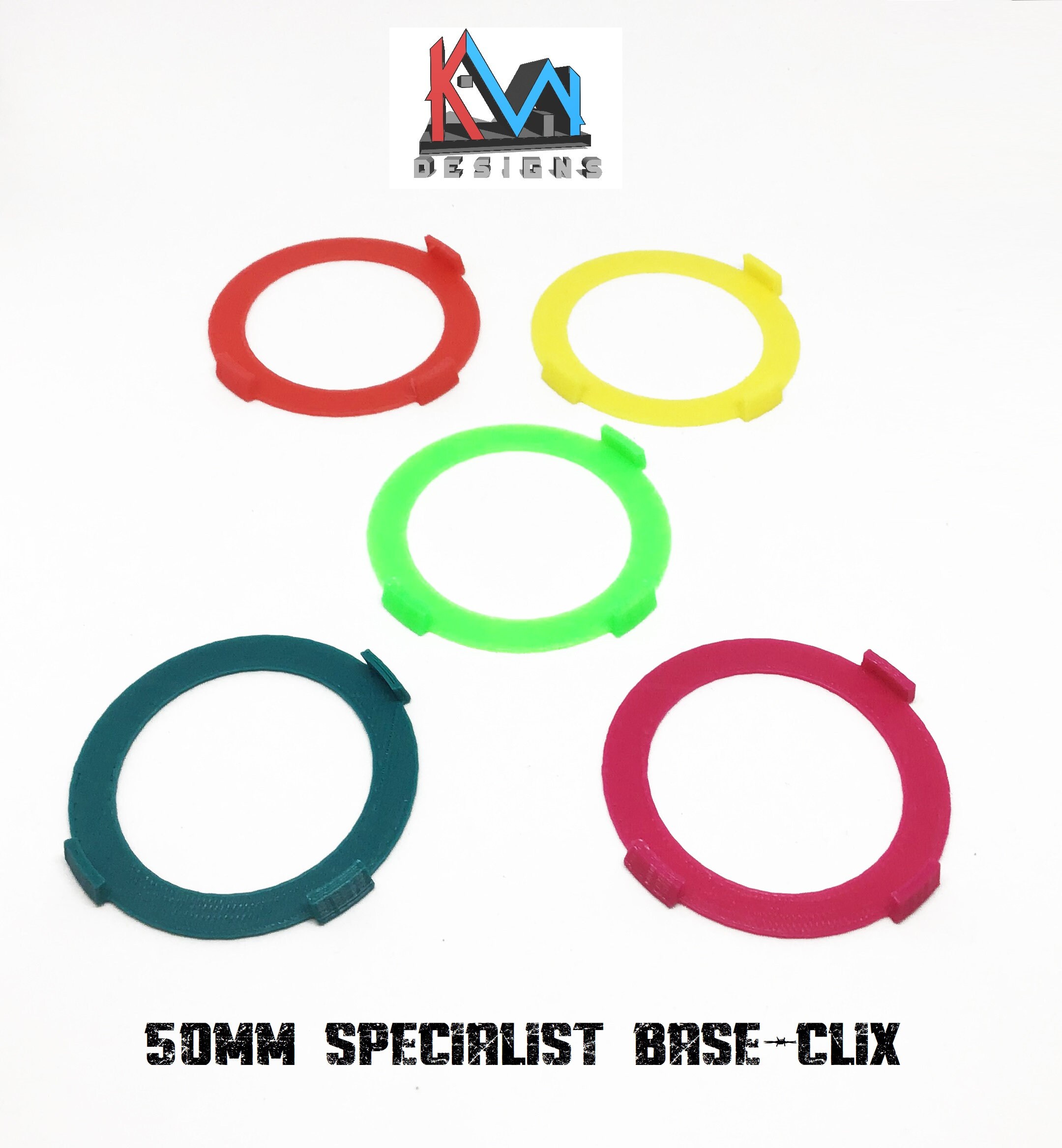 3D Printed - 50mm Base-clix - Squad Markers for Bases - Etsy