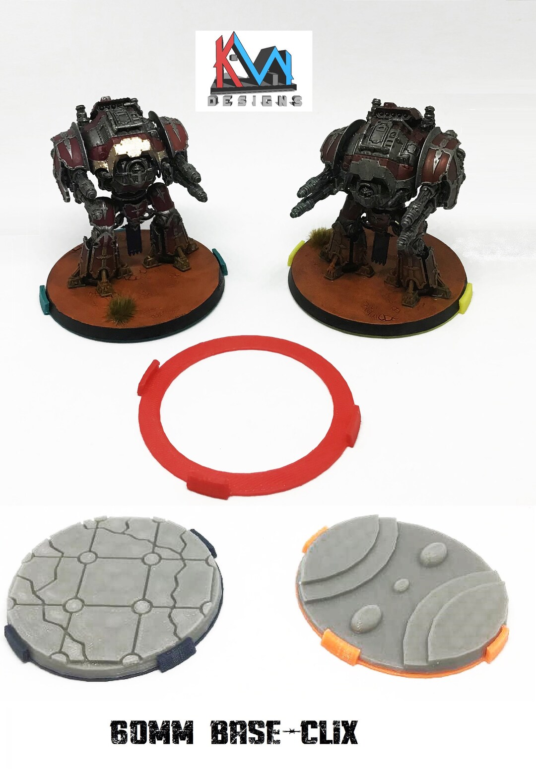 3D Printed - 60mm Base-clix - Squad Markers for Bases - Etsy