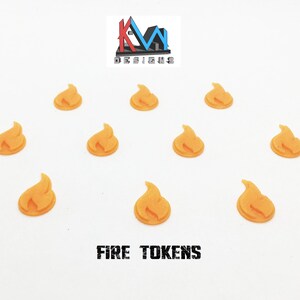 3D Printed - Fire Tokens / Markers - Etsy