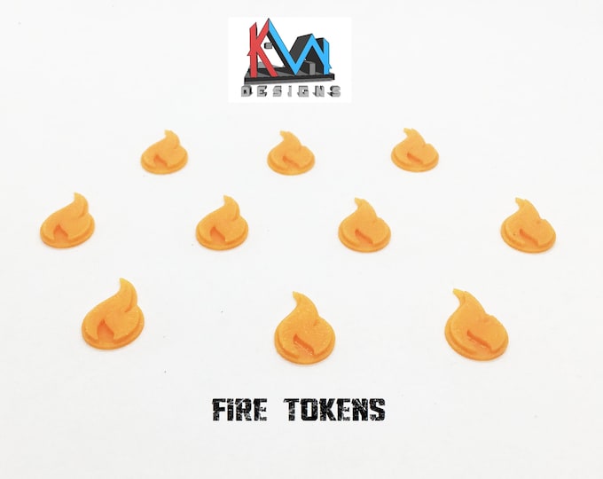 3D Printed - Fire Tokens / Markers - Etsy