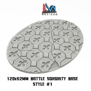 3D Printed 120x92mm Scenic Battle Sorority Bases 2 Different Styles - Etsy