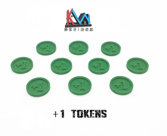 3D Printed 1 Tokens / Markers set of 10 - Etsy