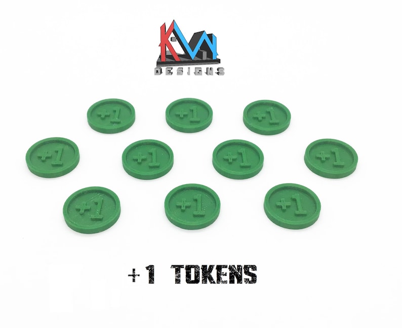 3D Printed 1 Tokens / Markers set of 10 - Etsy