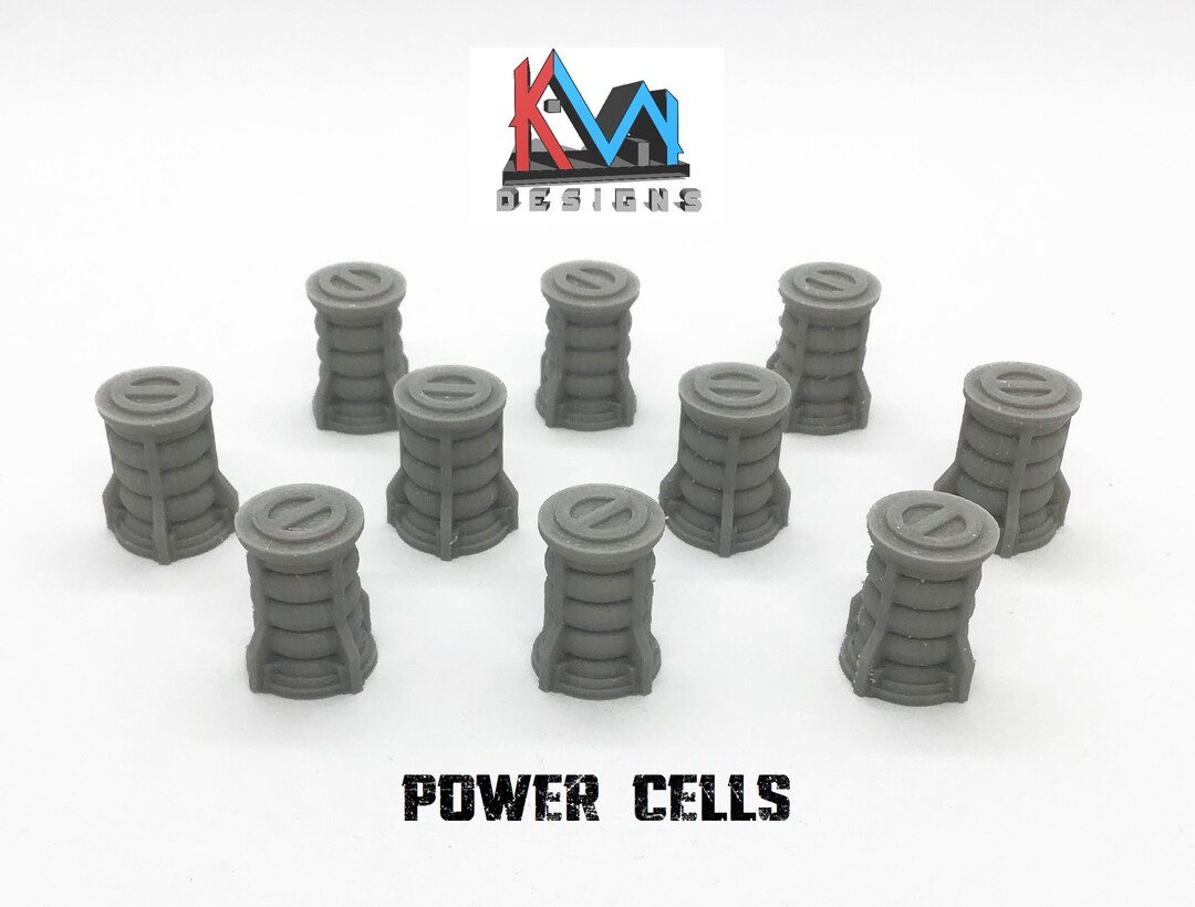 3D Printed - Power Cells (set of 10) - (warhammer 40K, Kill Team Arena ...