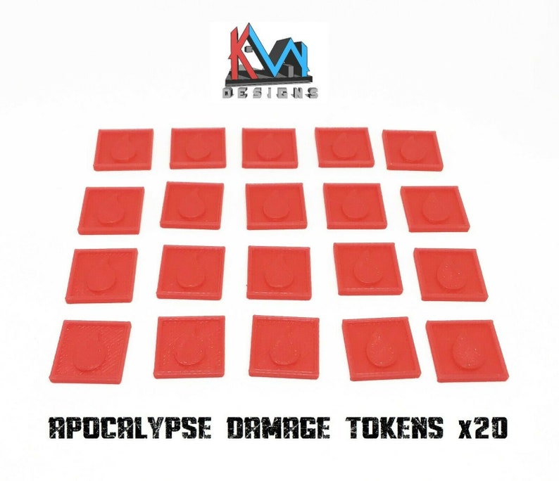 3D Printed 40k Apocalypse Compatible Tokens 90 Tokens | Etsy