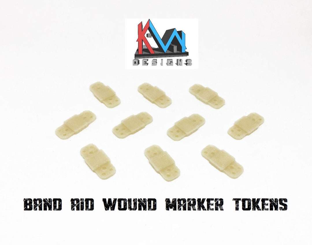 3D Printed - Band Aid Wound Marker Tokens (set of 10) - Etsy