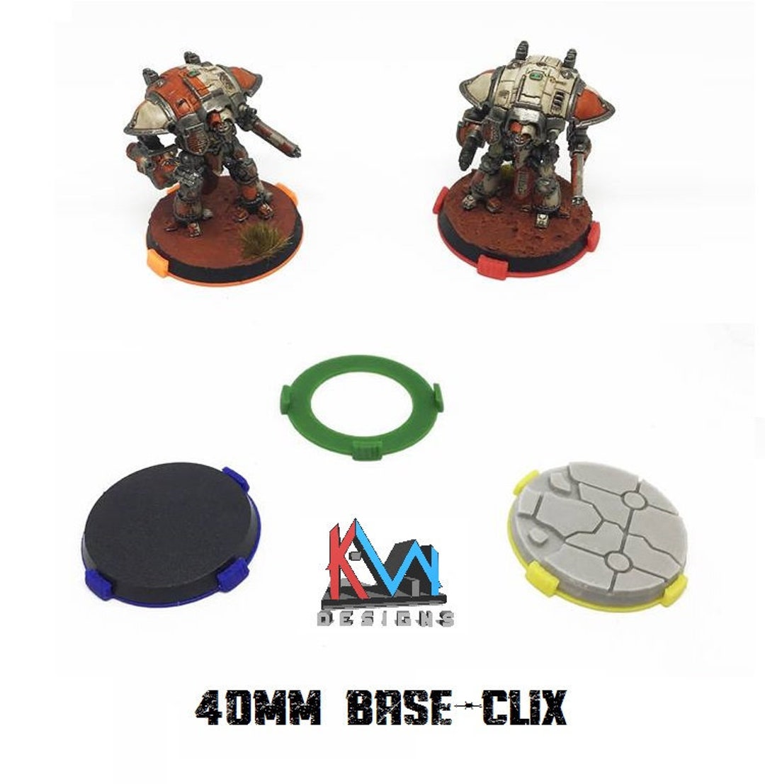 3D Printed - 40mm Base-clix - Squad Markers for Bases - Etsy