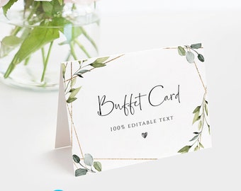 Food Buffet Label | Etsy