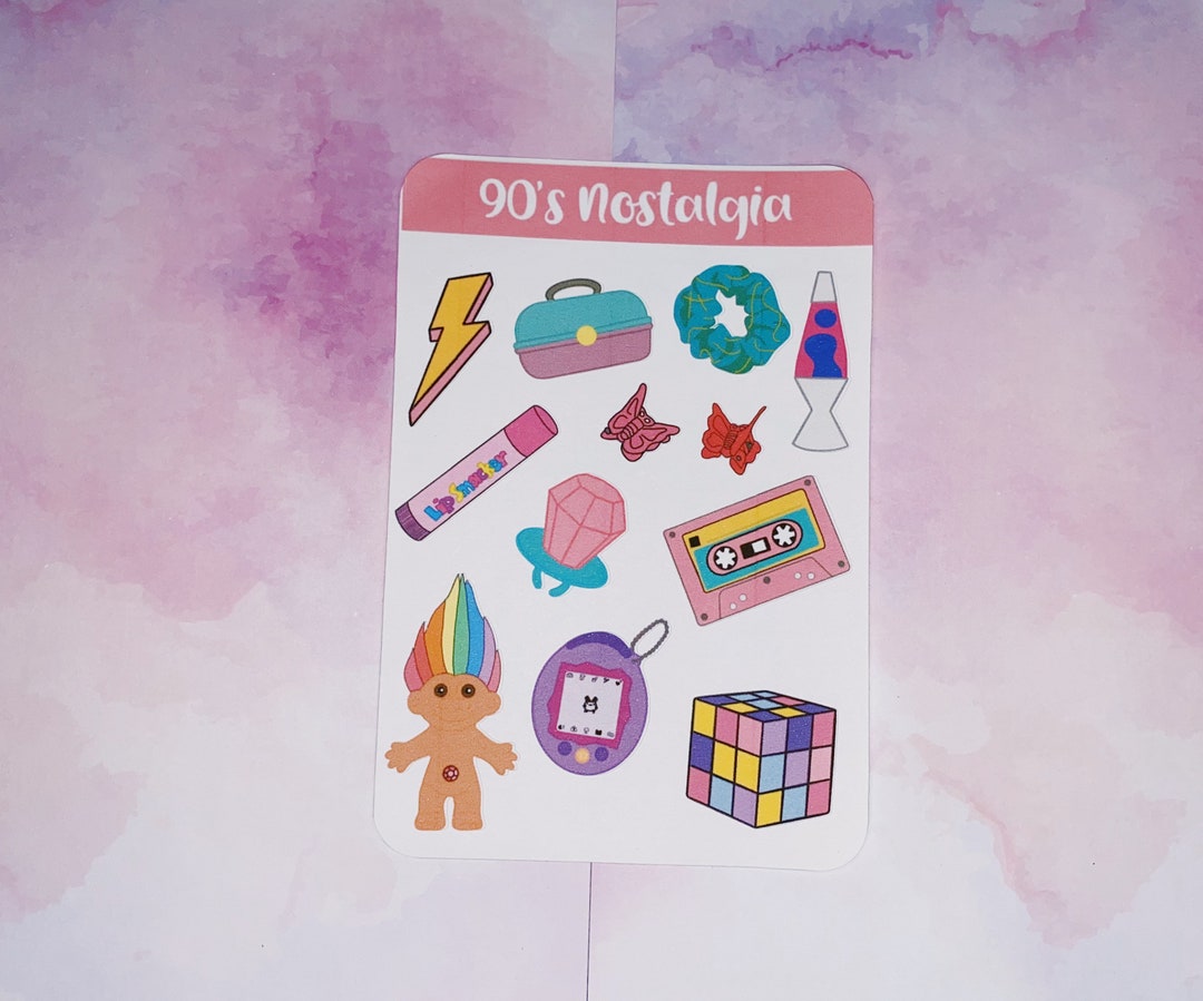 90’s Nostalgia Sticker Sheet - Etsy