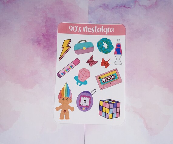 90s Nostalgia Sticker Sheet | Etsy