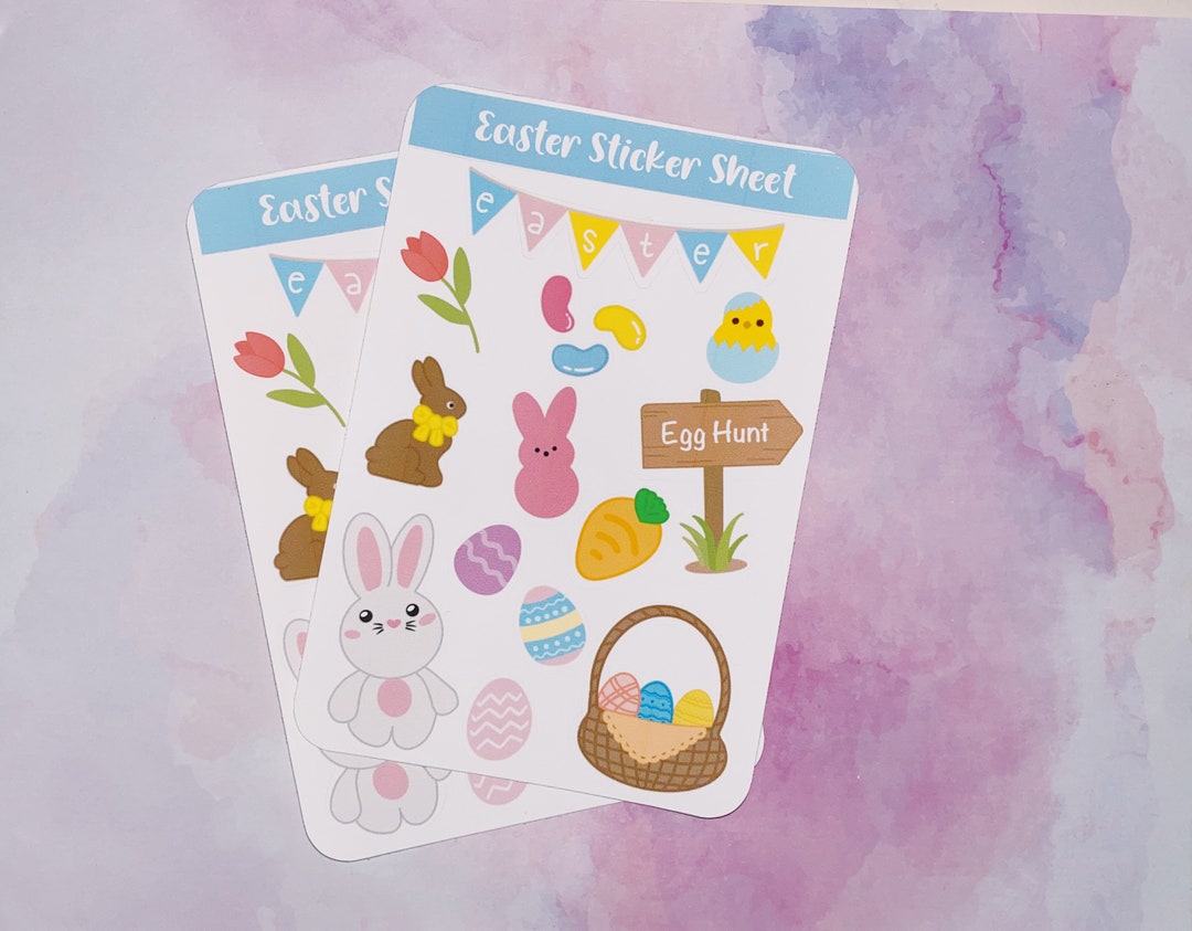 Easter Sticker Sheet - Etsy