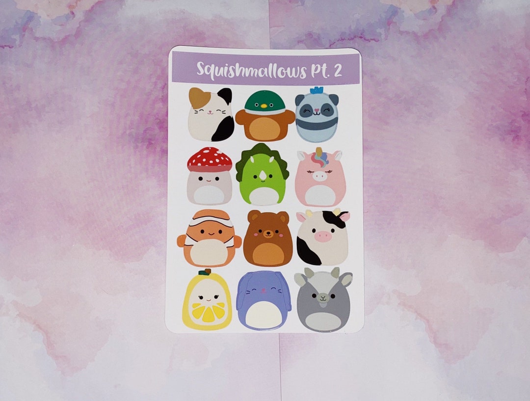 Squishmallow Sticker Sheet Part 2 - Etsy