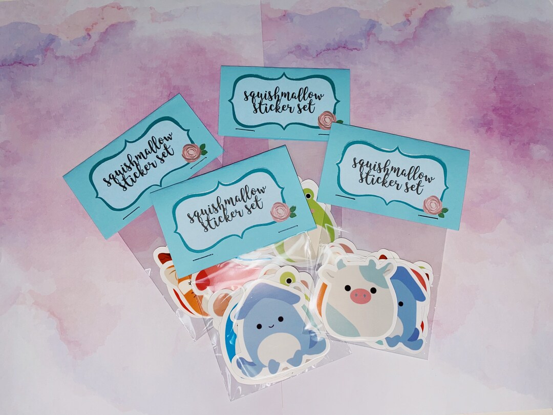 Squishmallow Sticker Set (11 Pc) Weatherproof Vinyl - Etsy