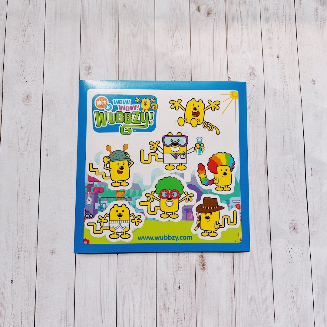 Wow! Wow! Wubbzy! Sticker Sheet 2008 - Etsy