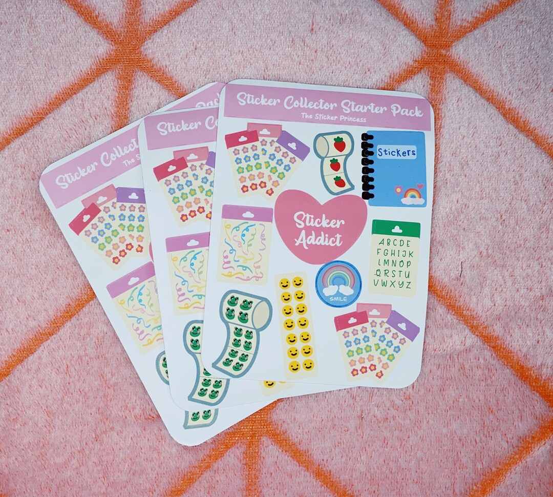 Sticker Collector’s Starter Pack Sticker Sheet - Etsy