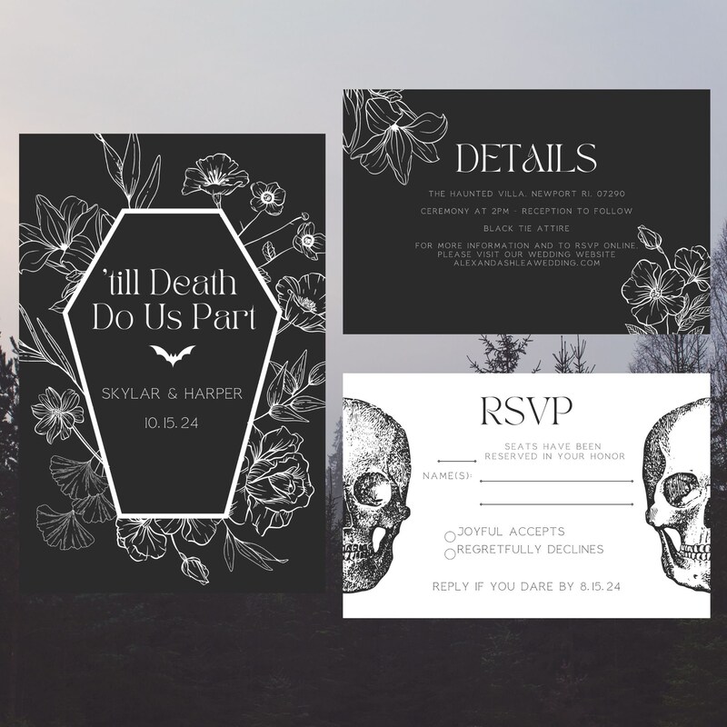 Coffin Invitation - Etsy Australia