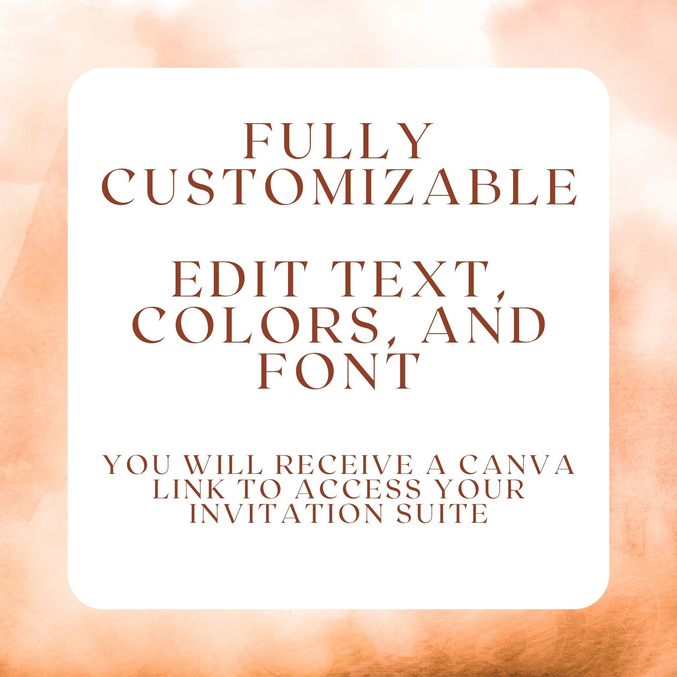 Earth Tone Watercolor Wedding Invitation Suite Customizable Sage Green ...
