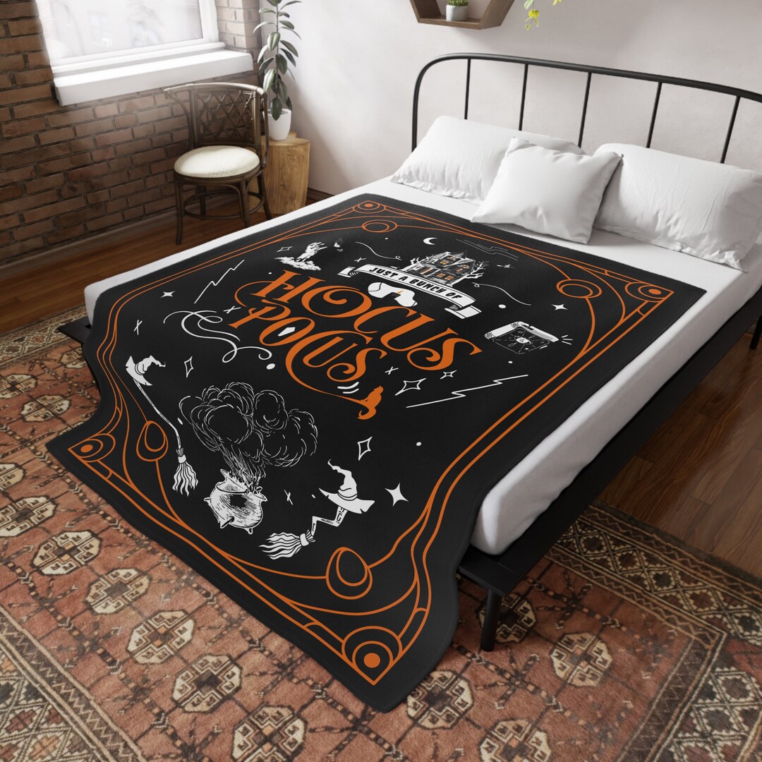 Hocus Pocus Blanket, Halloween Blanket, Halloween Movie Blanket Decor ...