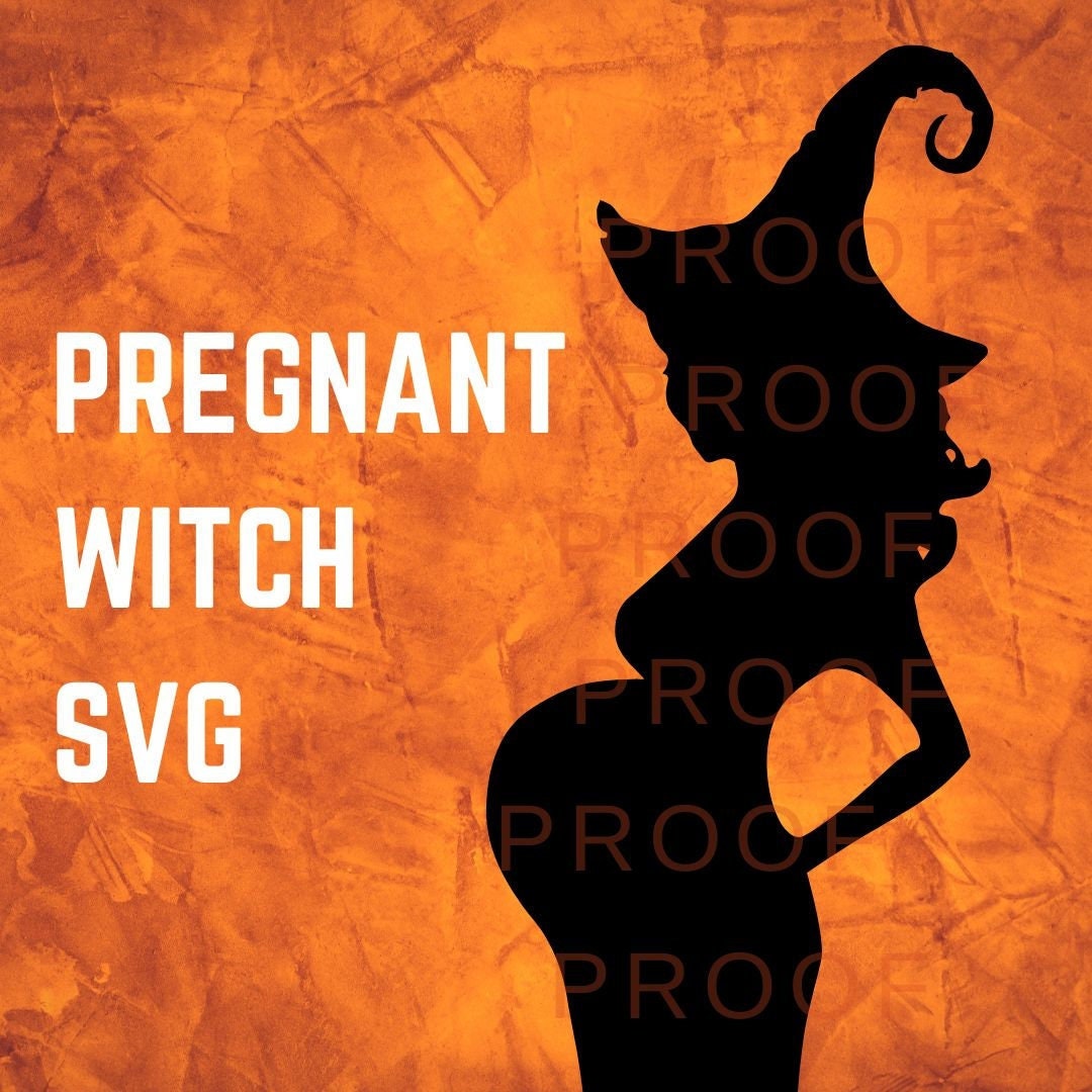 Pregnant Witch Halloween Baby Shower Spooky Baby Shower Baby - Etsy