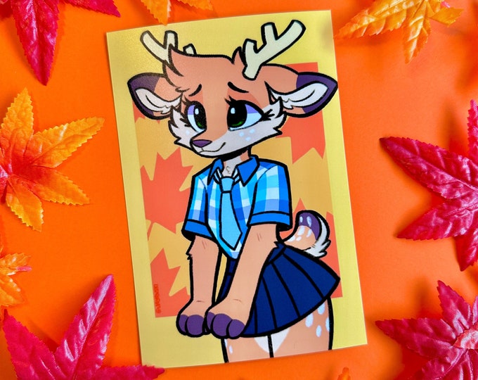 Maple Furry Art Print (4x6) - Etsy