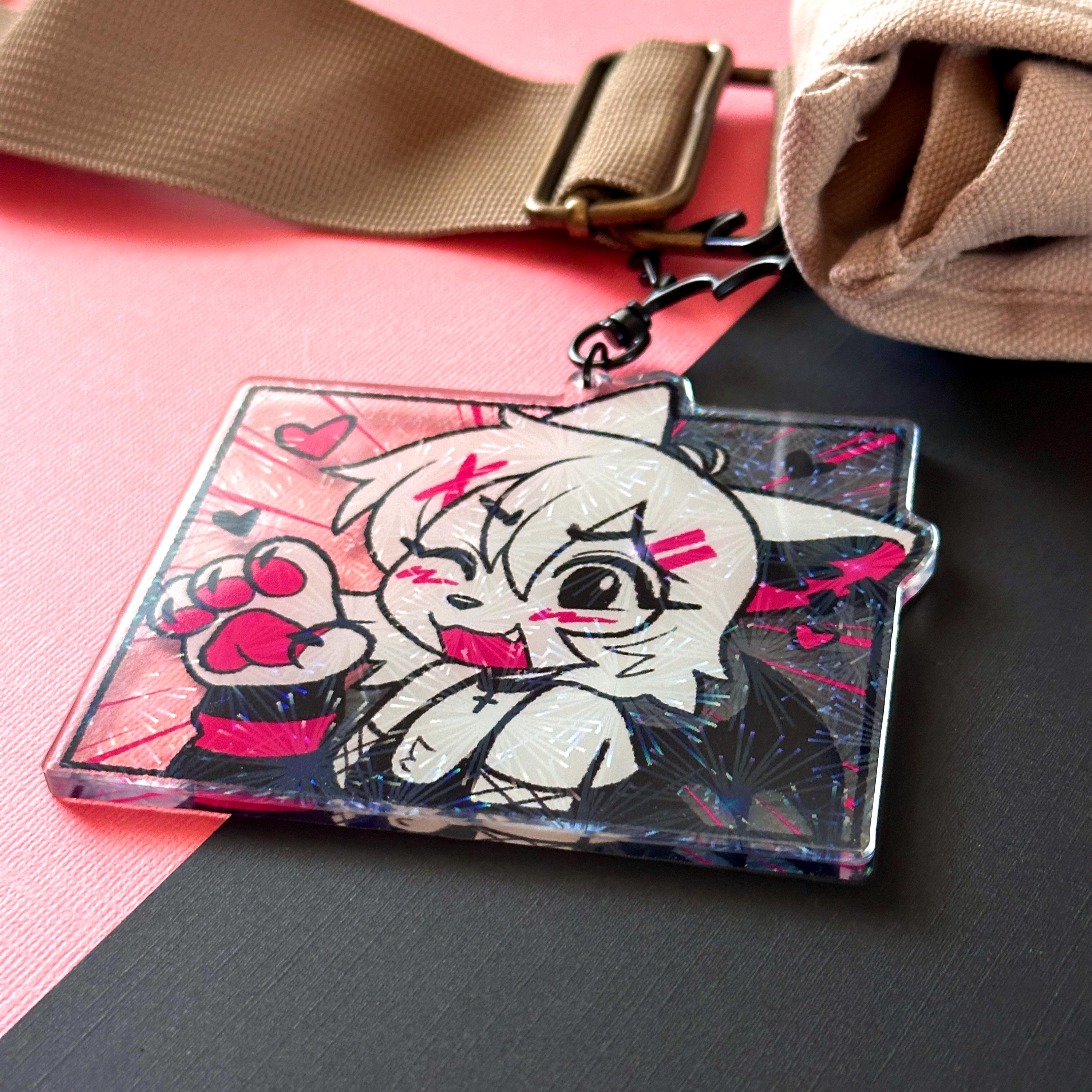 Skye Furry Holographic Acrylic Keychains (4 Inch) - Etsy