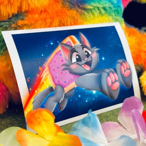 Nyan Cat Art Print 4x6 - Etsy