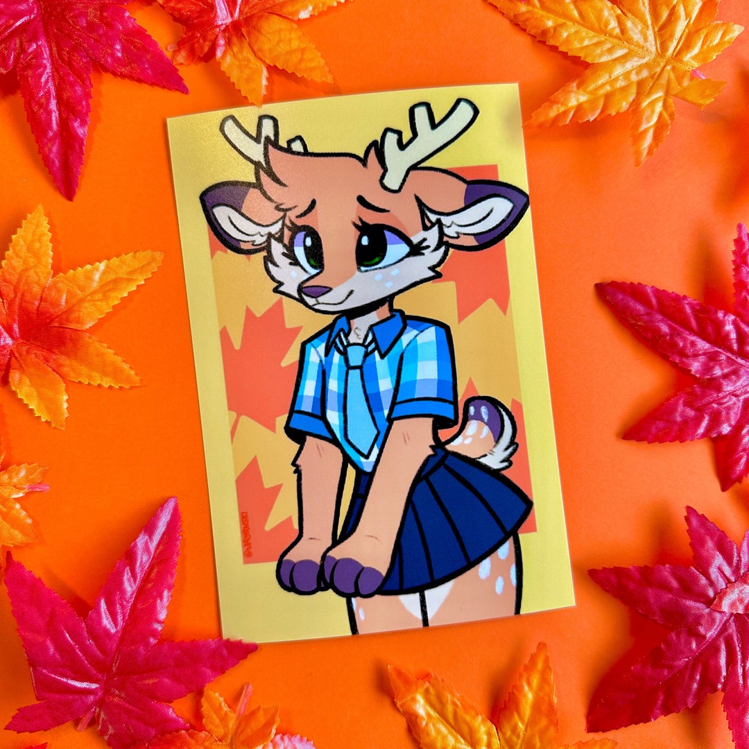 Maple Furry Art Print (4x6) - Etsy