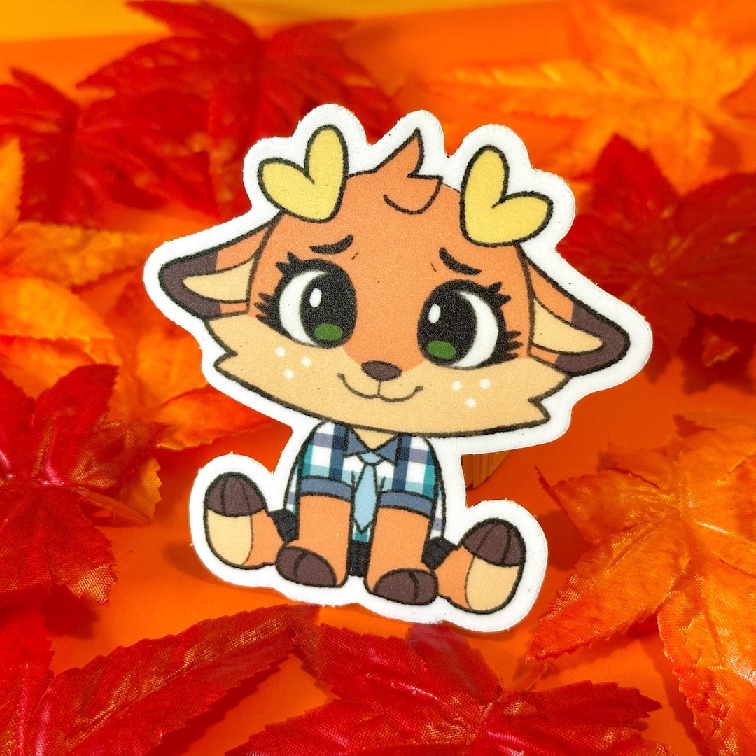 Maple Furry Plushie Stickers (3x3) - Etsy