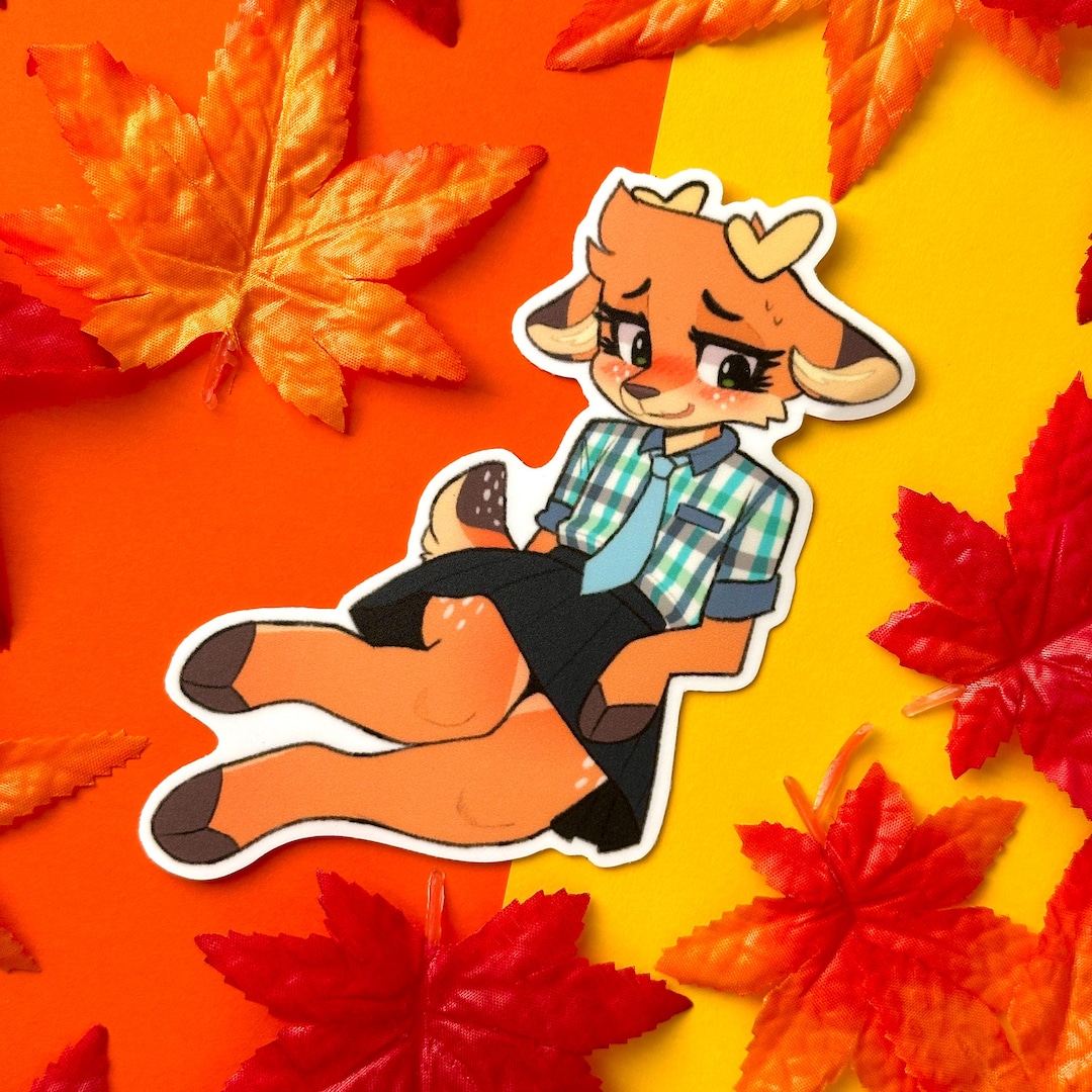 Maple Furry Stickers (4x4) - Etsy