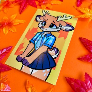 Maple Furry Art Print 4x6 - Etsy