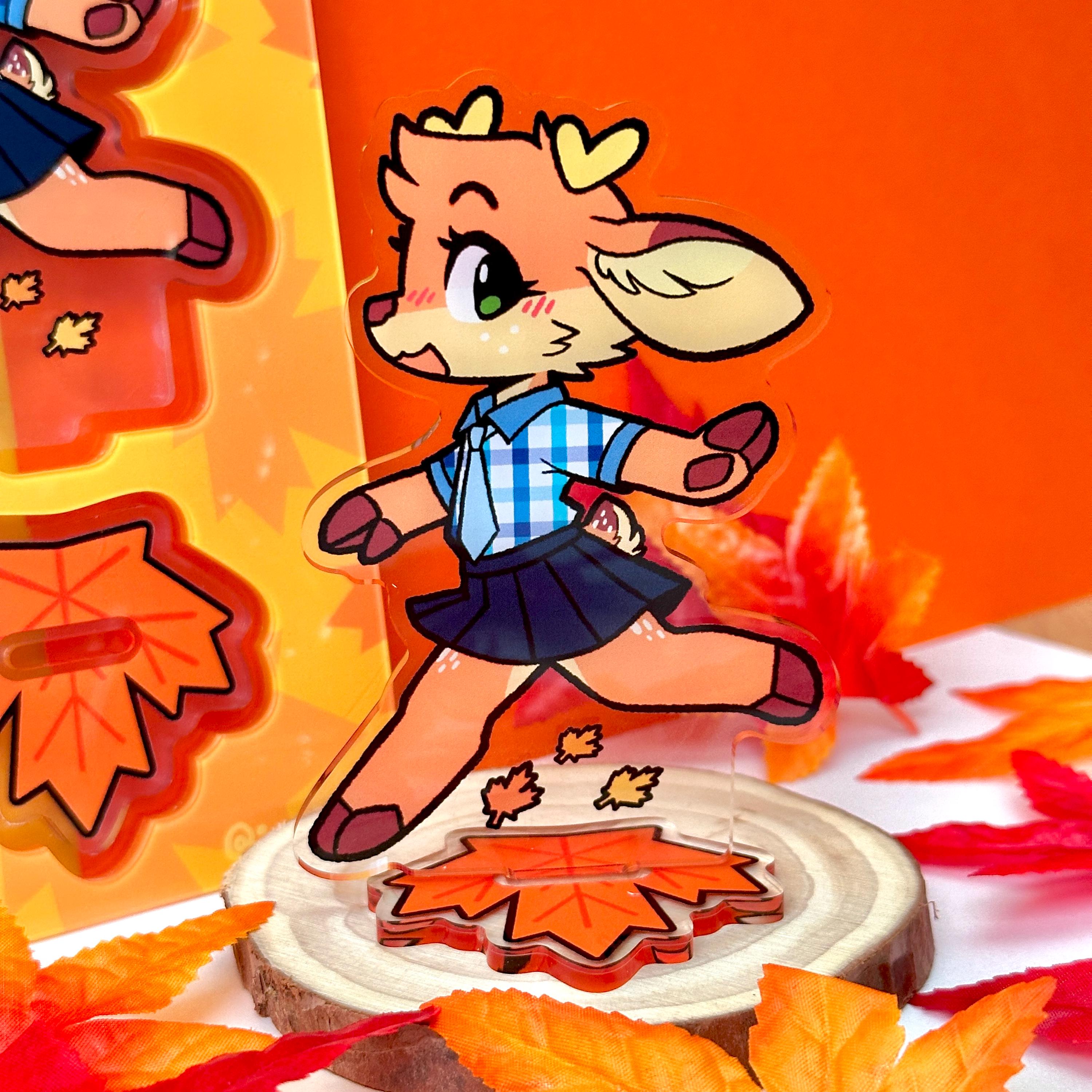 Maple Deer Furry Acrylic Standees (4in) - Etsy