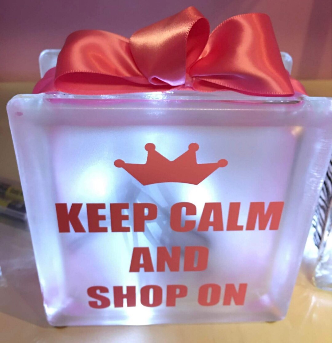 Lighted Glass Block - Etsy