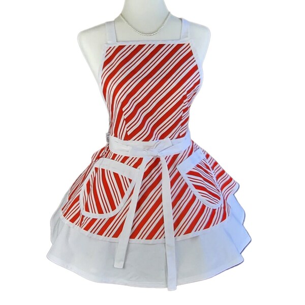 Candy Cane Apron - Etsy