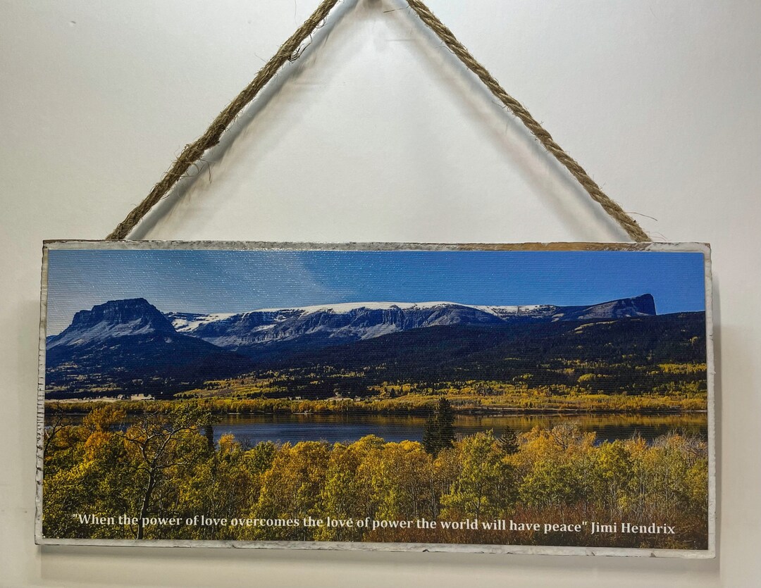 Northern Montana Hanging Photo Plank - Etsy