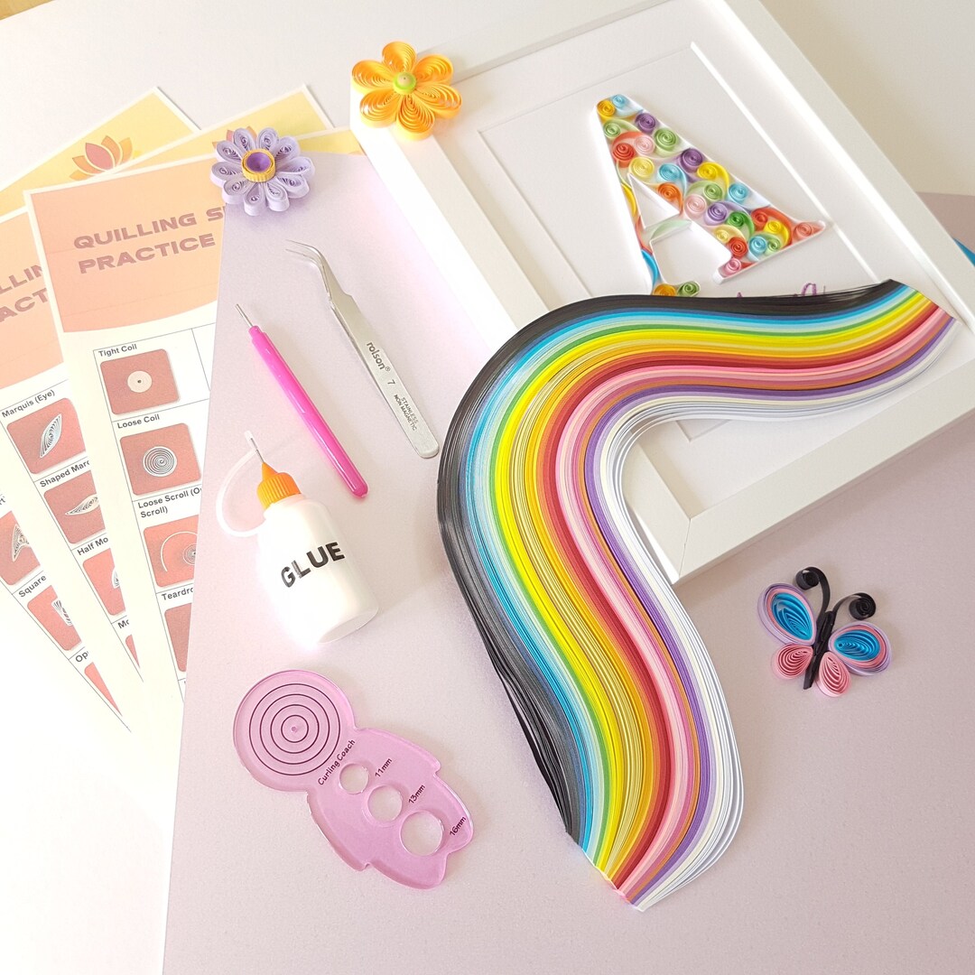 Quilling Art Kit Beginners, Craft Kit for Kids, Quilling Kit, DIY Kit ...