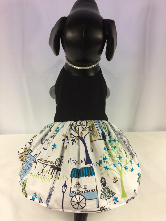 Dog Clothing Paris dog or cat evening dress. The size is a | Etsy