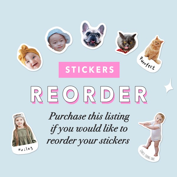 Reorder Stickers - Etsy