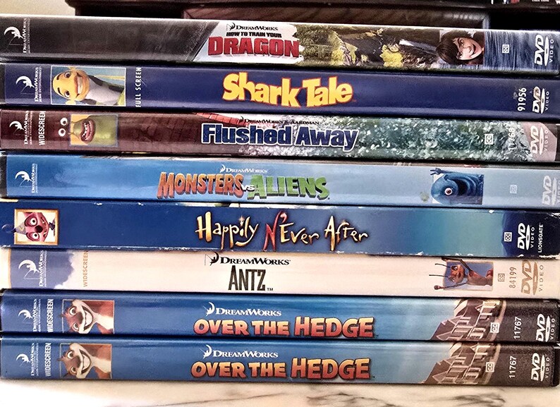 Millennial Core DVD Stack: Dreamworks Animated Movies for Nostalgic ...