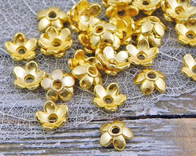 Gold Bead Caps Bead Caps Metal Bead Caps Metal Beads Gold Beads End ...