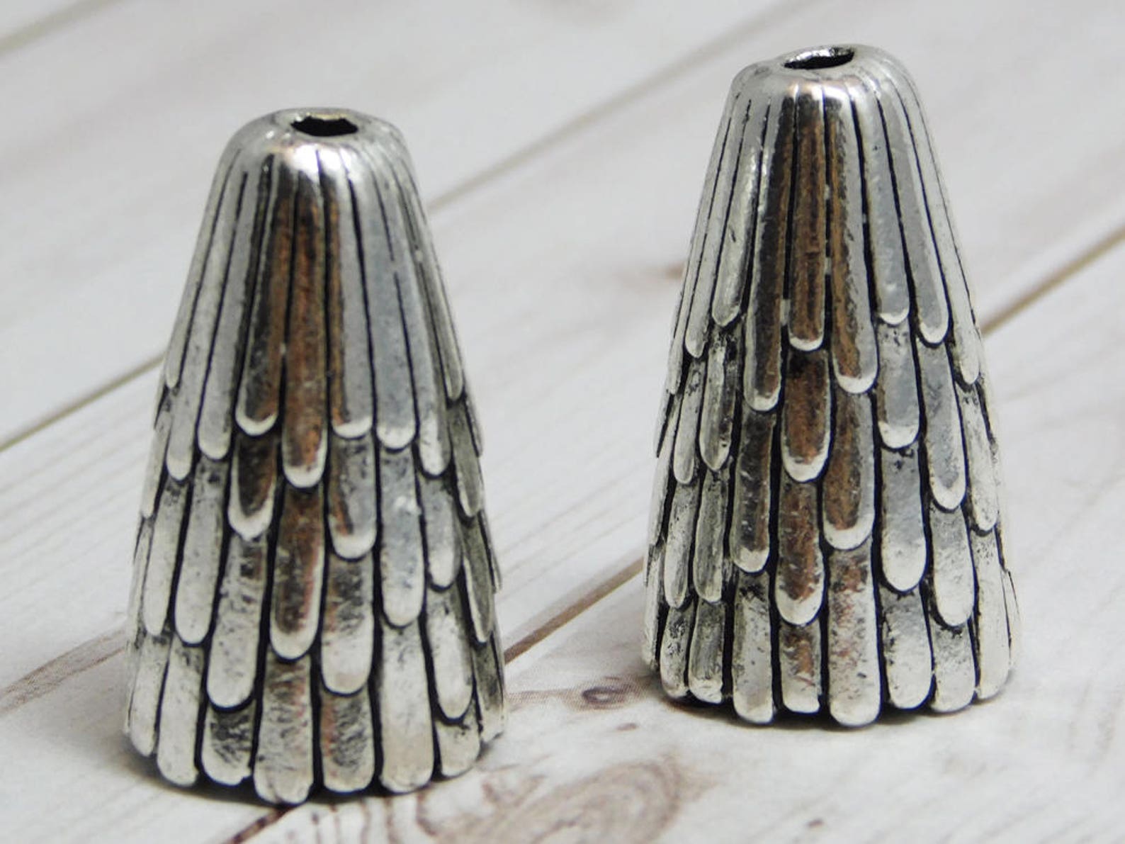 Tassel Caps Antique Silver Silver Tassel Caps DIY Tassel - Etsy