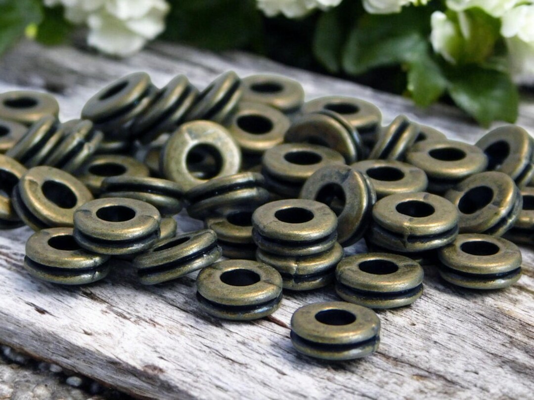 Metal Beads - Bronze Spacer Beads - Antique Bronze Spacers - Metal ...