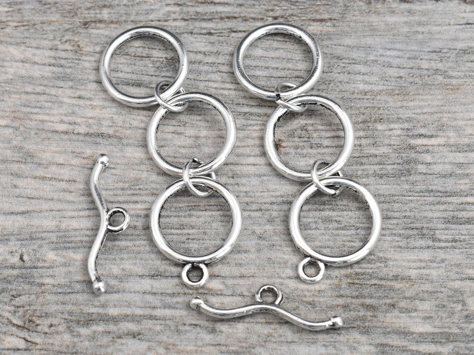 Toggle Clasps Silver Toggle Clasp Metal Clasp Adjustable | Etsy