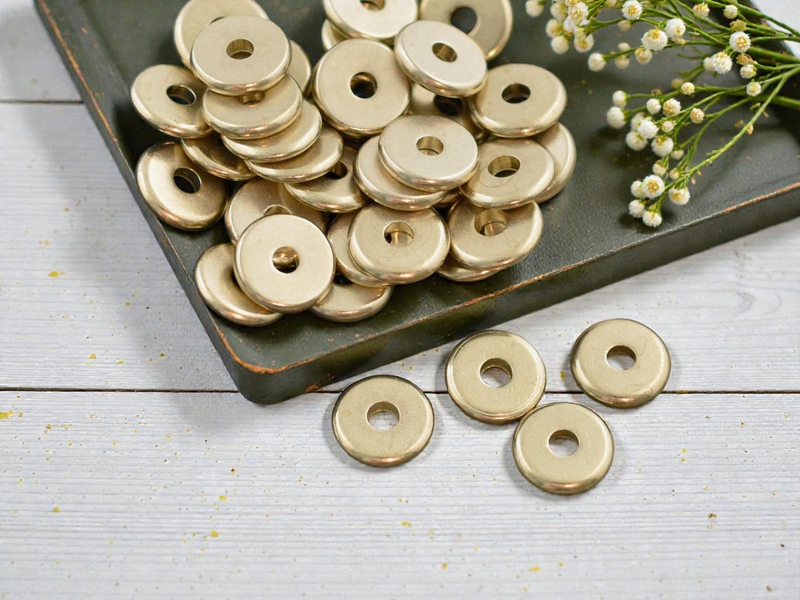 Metal Beads - Metal Spacers - Spacer Beads - Brass Spacers - Heishi ...