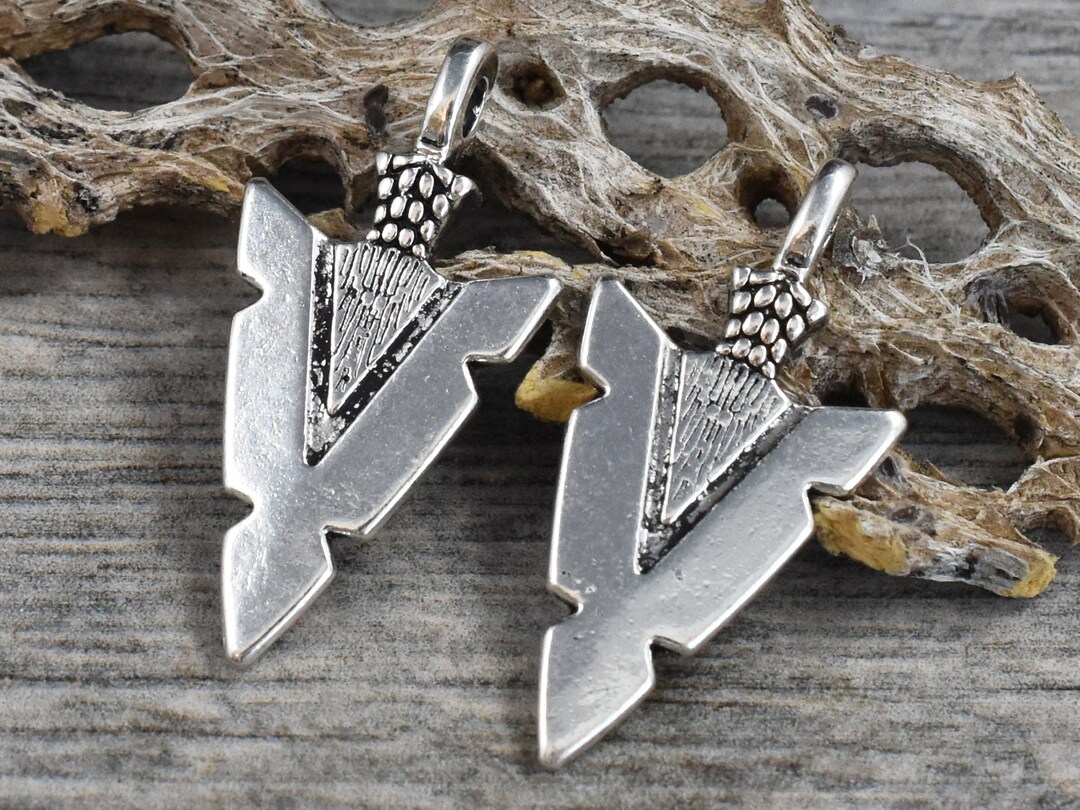 Arrowhead Pendant Bohemian Pendants Arrow Pendant Silver Pendants ...